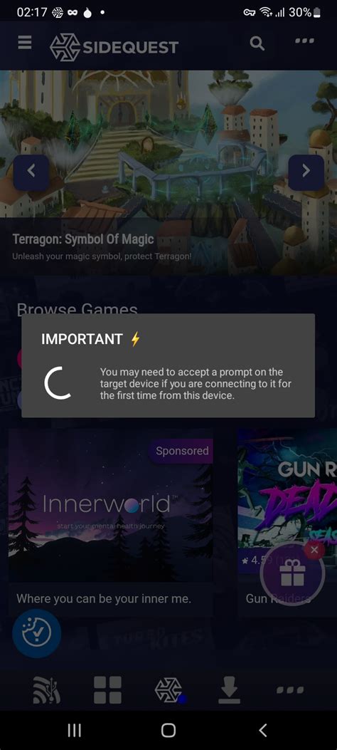 How Do I Stop This Because The App Doesn T Work Without It R Sidequest