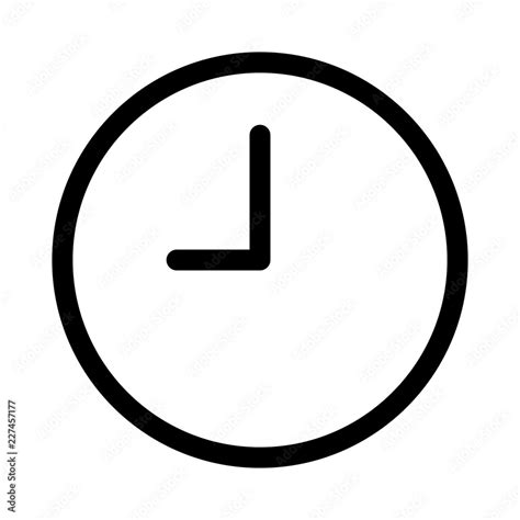 Time Clock Timer Gui Web Vector Icon Stock Vector Adobe Stock
