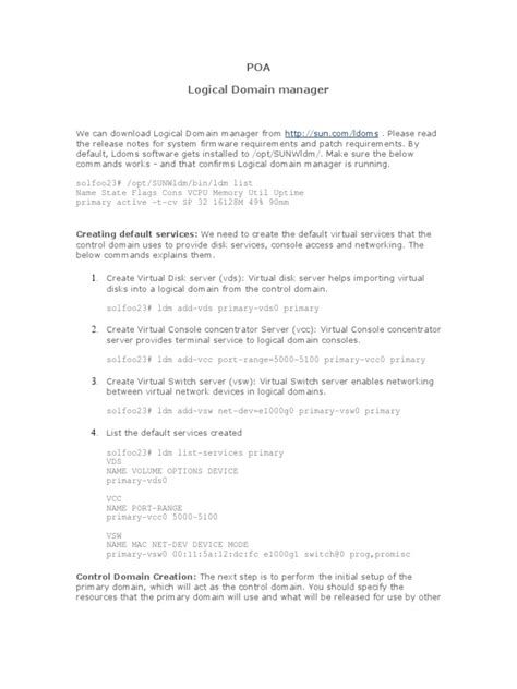 Ldom On Solaris Pdf Software Computer Architecture