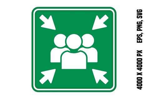 Green Sign Assembly Point