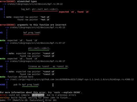 Build Test Error Expected `u8` Found `i8` For Bpf · Issue 1579