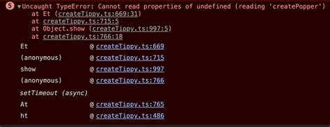 tippy js t createpopper is not a function [ 3190895]