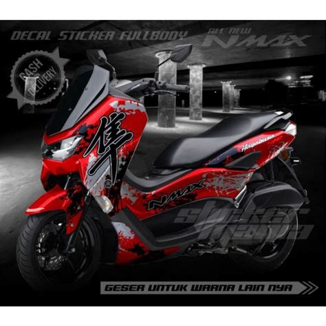 Sticker Decal Full Body Variasi All New Nmax Motip Hayabusa Gradasi
