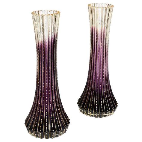 Art Nouveau Bohemian Moser Cameo Glass Vase 1913 For Sale At 1stdibs
