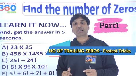 1 No Of Trailing Zeros In A Product Or In A Factorial The Fastest