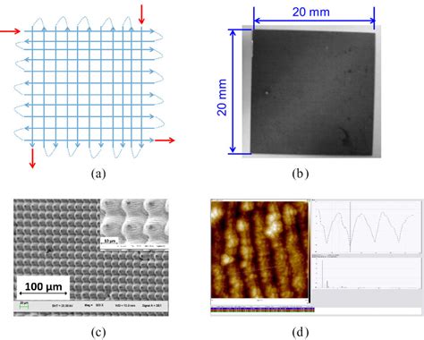 Laser Fabricated 2d Array Microbump Based Textures Via Raster Scanning Download Scientific
