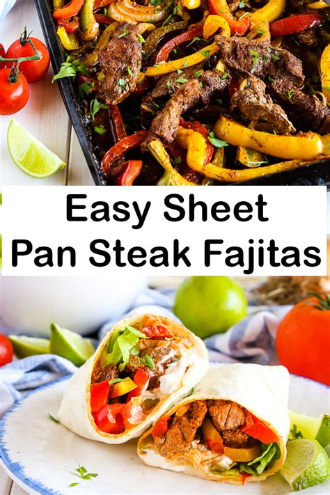 Easy Sheet Pan Steak Fajitas Recipe Reserveamana