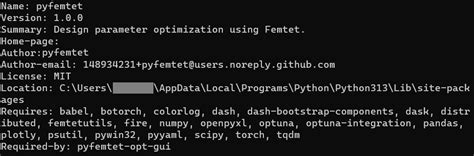 Pyfemtet のインストール — Pyfemtet Project ドキュメント