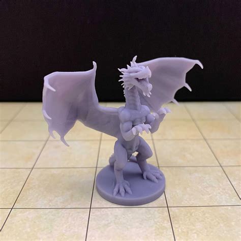 Red Dragon Wyrmling Tabletop Miniature Questbourne