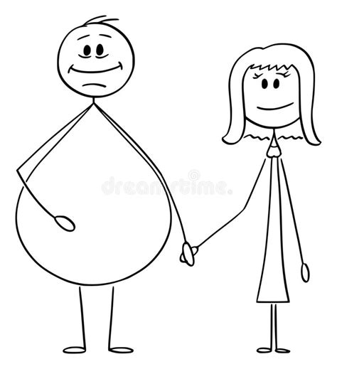 Historieta De Pares Heterosexuales Del Hombre Y De La Mujer Que Caminan