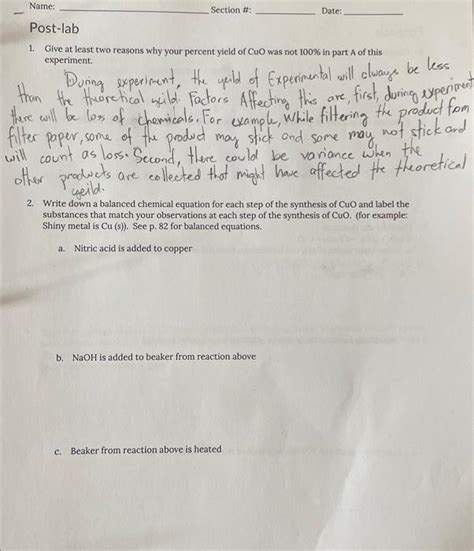 solved name section date post lab 1 give at least two