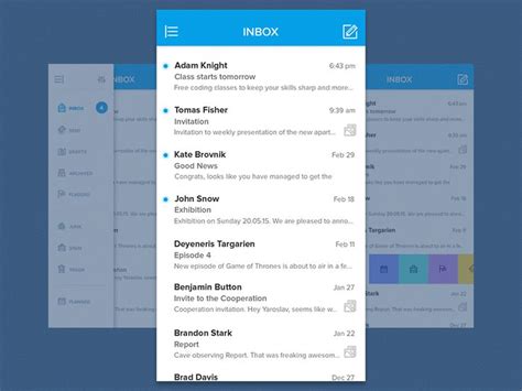 Simple Inbox UI Design Dribbble By Yaroslav Zubko