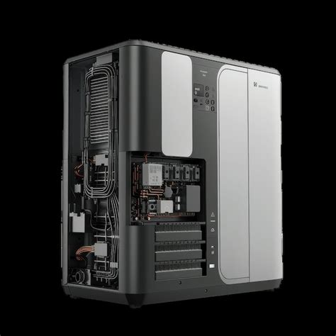 Openpanel Computer Case Revealing Internal Parts Premium AI Generated Image