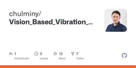 Github Chulminyvisionbasedvibrationmeasurement