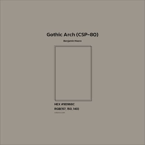 Benjamin Moore Gothic Arch CSP 80 Paint Color Codes Similar Paints
