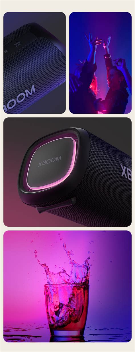 Bocina Bluetooth Port Til Lg Xboom Go Xg Qbk Ip Y Bater A De Horas De Duraci N Lg Mx