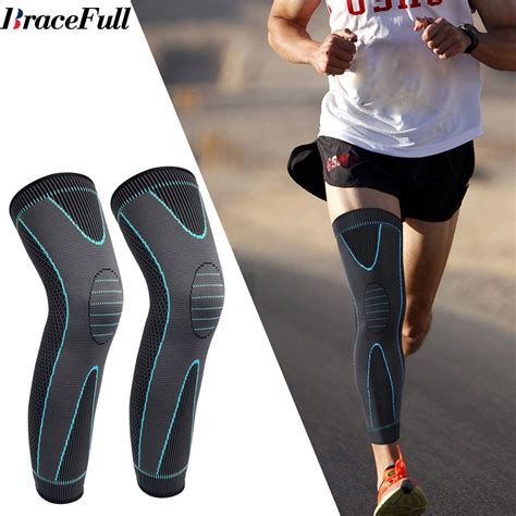 Full Leg Sleeves Long Compression Knee Sleeves For Man Women Basketball