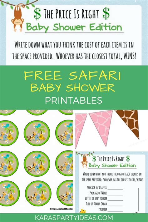 Paper And Party Supplies Downloadable Diy Jungle Birthday Party