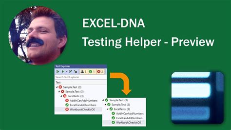 Excel Dna Testing Helper Preview Youtube