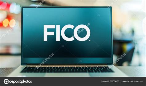 Poznan Pol May 2022 Laptop Computer Displaying Logo Fico Data Stock