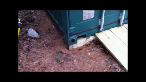 Simple Ways To Keep Your Shipping Container Off The Ground Youtube
