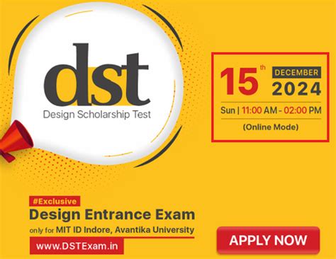mit id indore to conduct dst exam on december 15 check details here