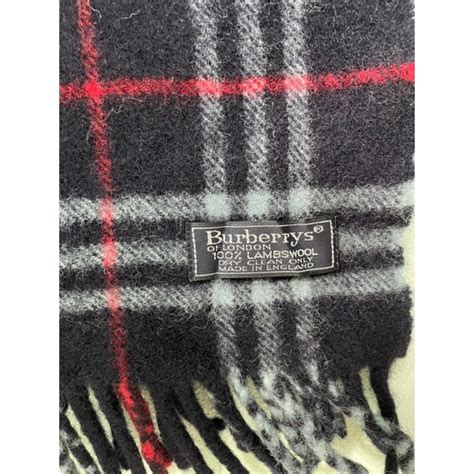 Burberry ผ้าพันคอมือสองลายตาราง Shopee Thailand