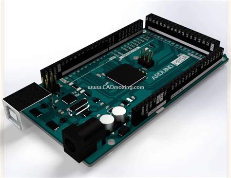 Arduino Mega 2560 微控制器单片机开发板三维模型 Cad模型网海量3d模型图纸免费下载。