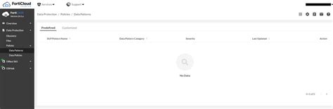 Technical Tip Missing Predefined Data Patterns Fortinet Community