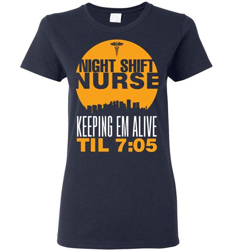 Night Shift Nurse T Shirt Long Sleeve My Niche Deals