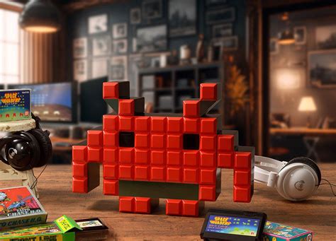 SoftB Space Invaders Crab Space Invaders Official Statue Bell Fine