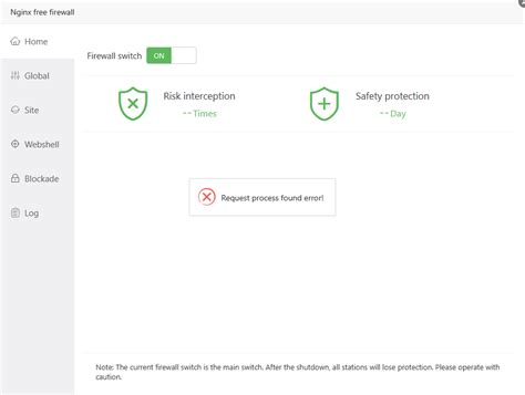 Request Process Found Error In Nginx Free Firewall 5 0 Aapanel Free