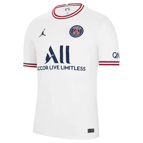 Camisa Paris Saint Germain IV 21 22 Torcedor Nike Masculina Branca