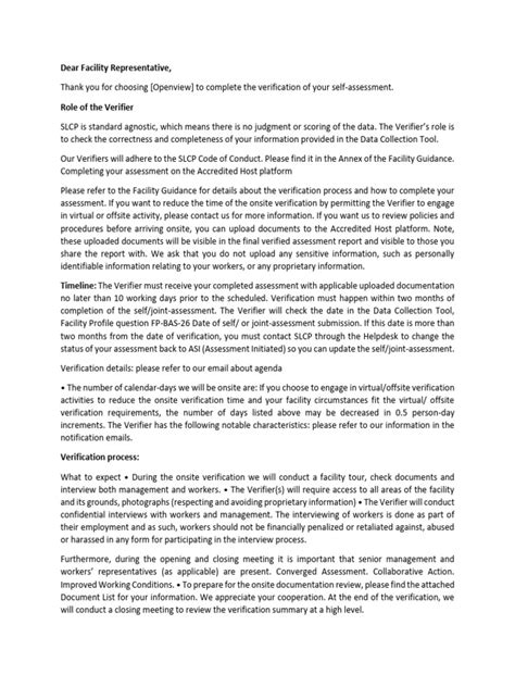 Slcp Verification Notification Pdf Verification And Validation