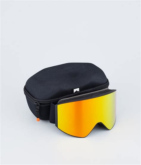 montec scope ski goggle black ruby red mirror montecwear uk