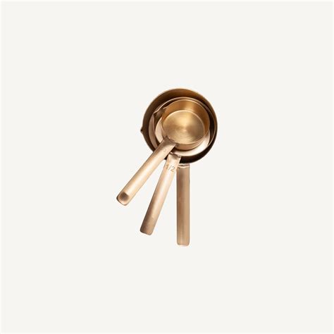 Solid Brass Measuring Cups Using Imperial Measurement System Beauty