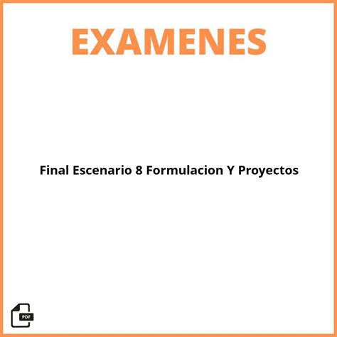 Evaluacion Final Escenario 8 Formulacion Y Evaluacion De Proyectos 2025