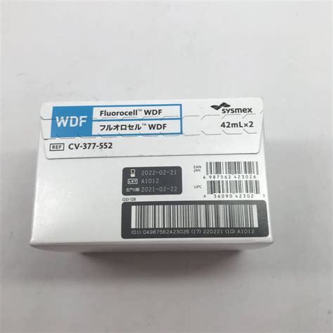 Sysmex Cv 377 552 Staining Reagent For Hemotolgy Analizers 42ml 2 Box X Gb Tech Usa