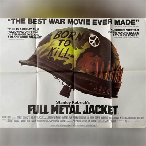 Full Metal Jacket 1987 Original Movie Poster Vintage Film Poster