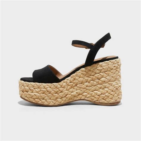 Womens Alisha Platform Wedge Heels With Memory Foam Insole Universal