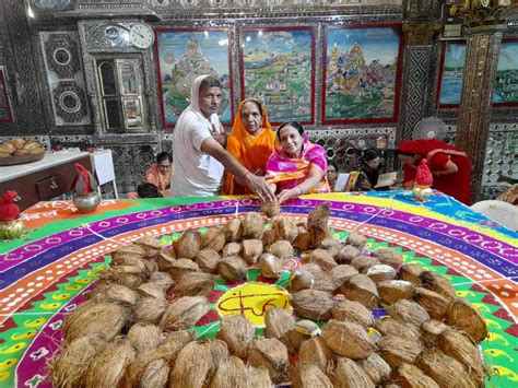 Siddhachakra Vidhan Mandal Being Built For World Peace Oblations Being