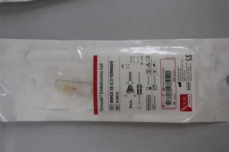 New Cook Tornado Embolization Coil Tornado Embolization Coil