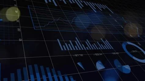 Animation Of Multiple Graphs And Changin Stock Video Pond