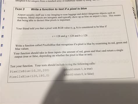 Solved Task Create A Filtered Image For Task You A Chegg