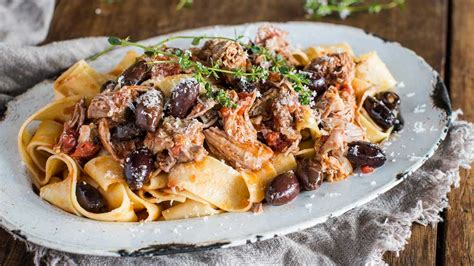 Slow Cooked Lamb Ragu With Olives And Pappardelle 9kitchen
