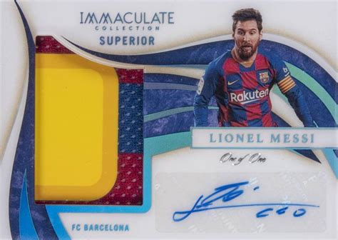 2020 Panini Immaculate Collection Superior Swatch Signatures Lionel