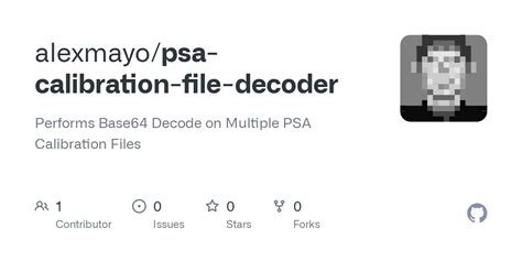 GitHub Alexmayo Psa Calibration File Decoder Performs Base64 Decode