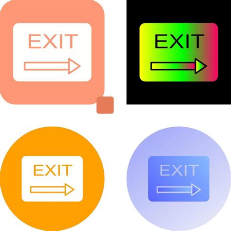 Unique Exit Icon Design 45525576 Vector Art At Vecteezy