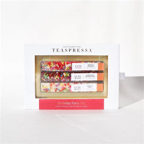 Teaspressa Instant Latte And Cocktail Cubes Birthday Cake Set