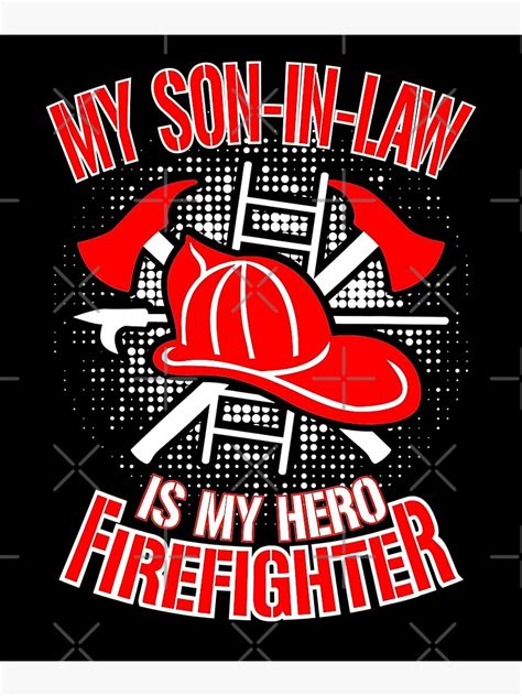 Lámina Fotográfica Orgullo De Trabajo Mi Yerno Es Mi Héroe Bombero De